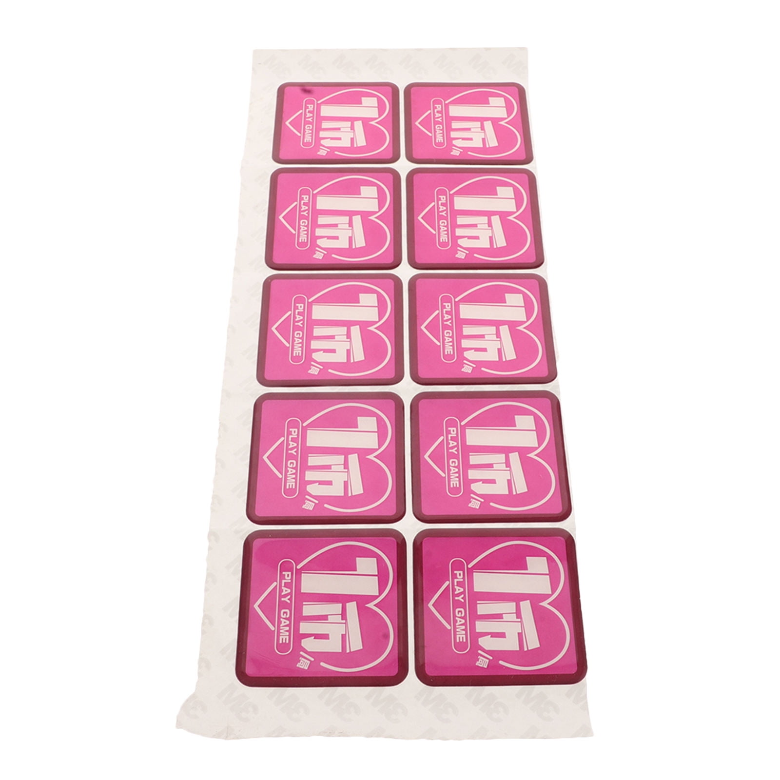 WEUVEB Insert Coin Sticker 10Pcs Rosy Plastic Label for Shopping Mall ...