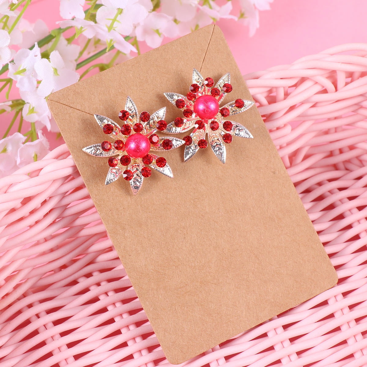 WEUVEB Jewelry Display Hanging Cards 100Pack for Earrings Packaging ...