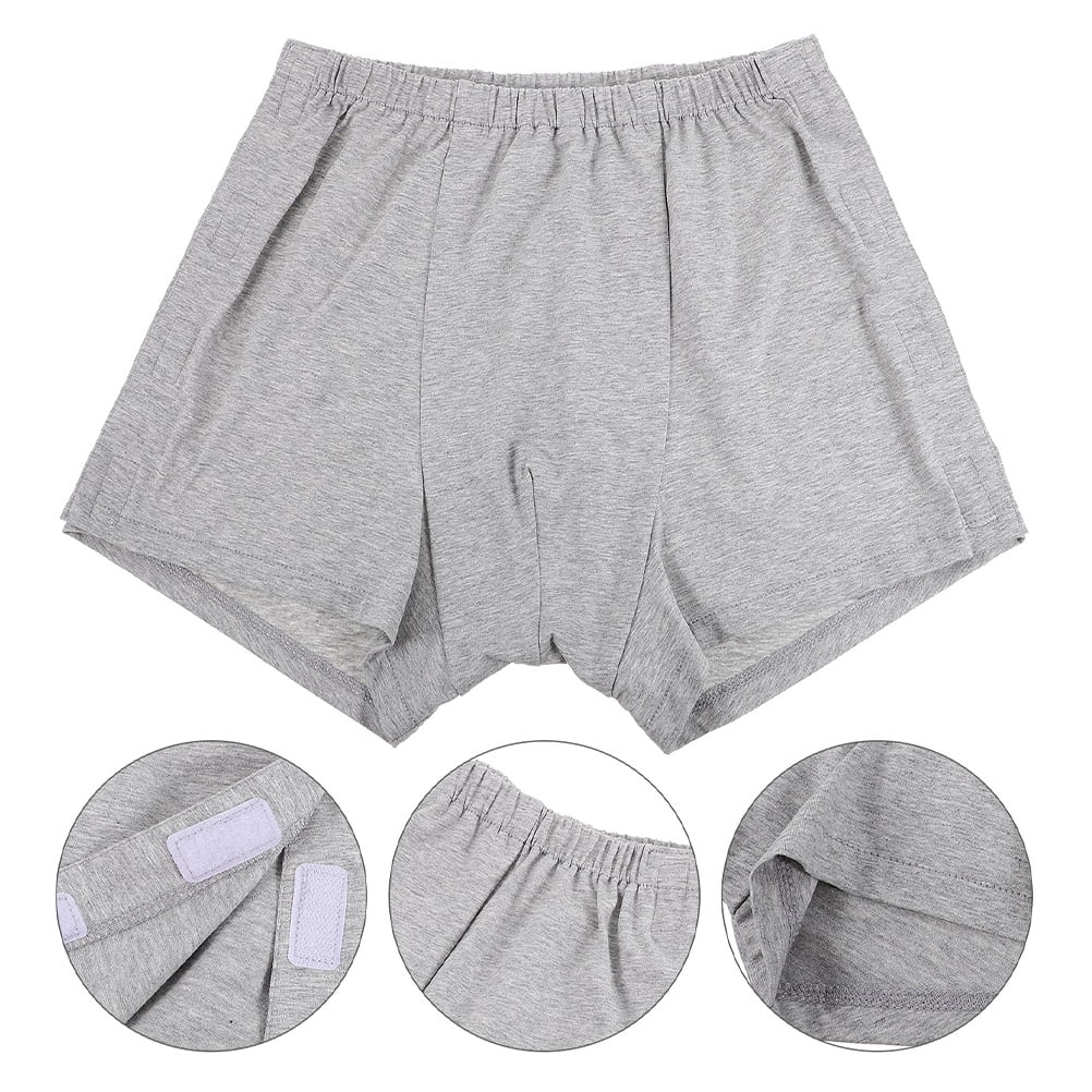 WEUVEB Mens Incontinence Briefs Washable Cotton Comfortable Materials ...