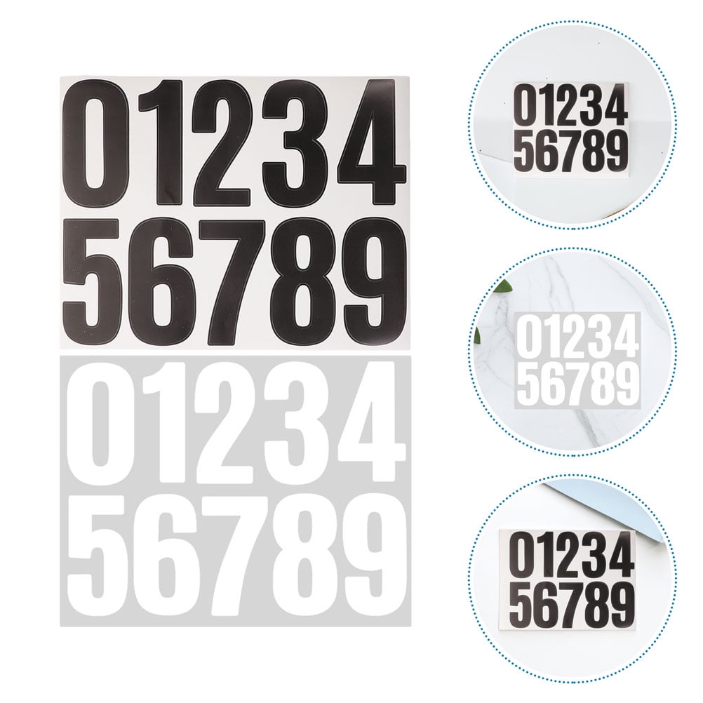WEUVEB Self Adhesive House Numbers Stickers for Mailbox and Door in ...