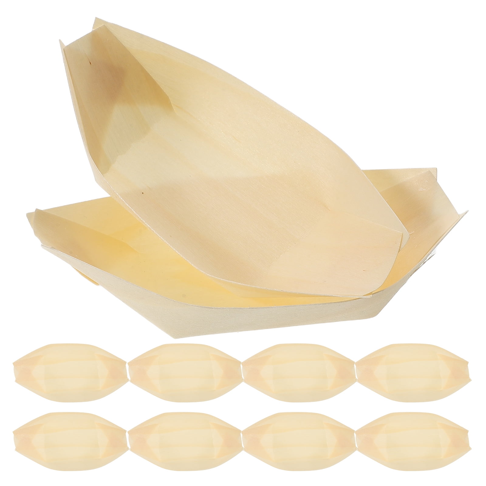WEUVEB Paper Food Boats 50Pcs for Sushi Boat Serving Tray and ...