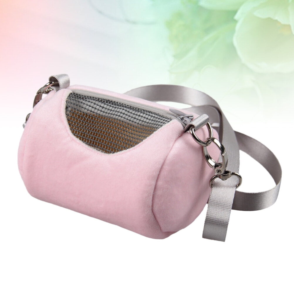 WEUVEB Pink Hamster Carrier Bag with Cylindrical Shape for Pet Owners ...