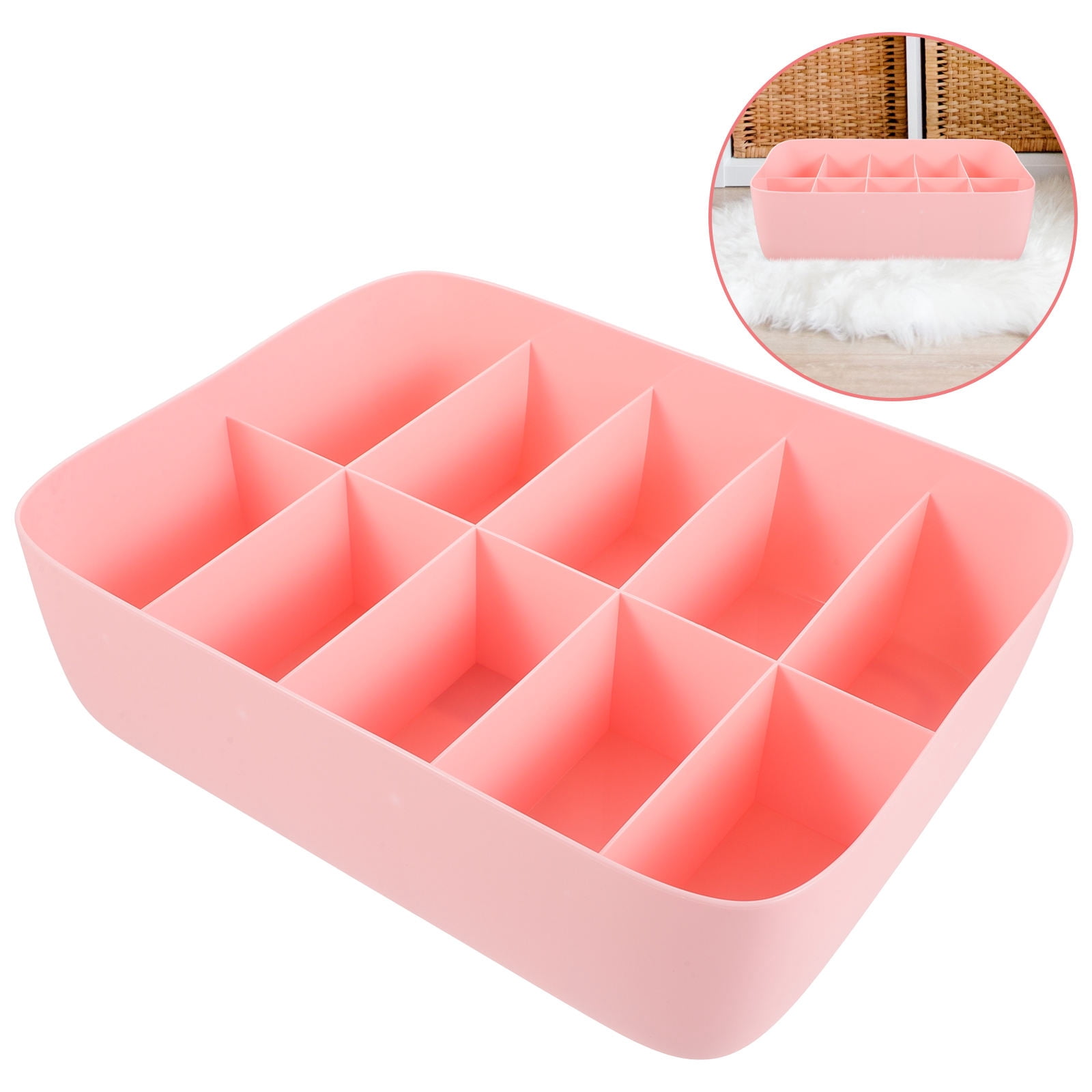 WEUVEB Underwear Storage Basket Stackable Organizer for Bras Socks and ...