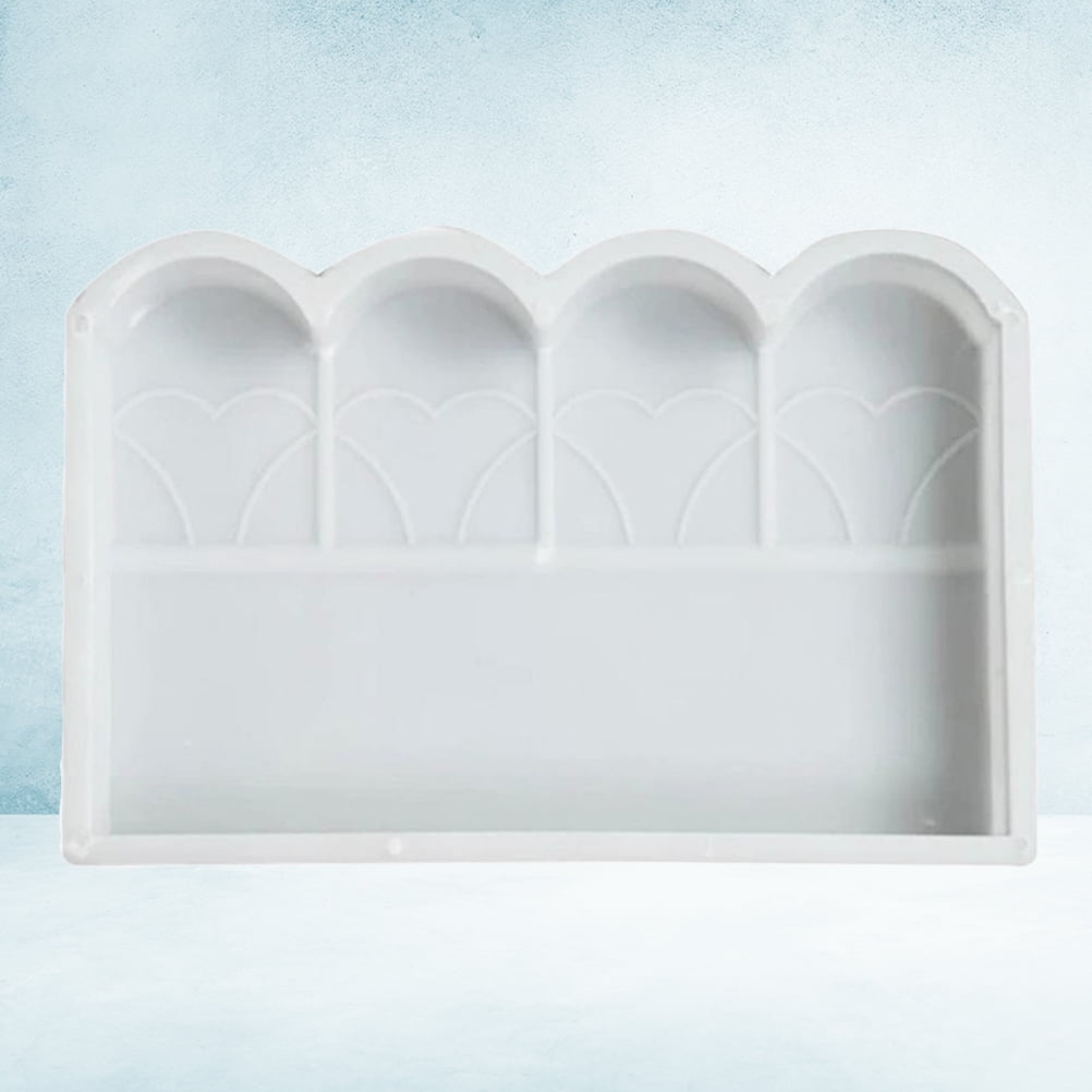 WEUVEB Plastic Fence Shape Mold 1Set for Diy Concrete Forms in Gardens ...