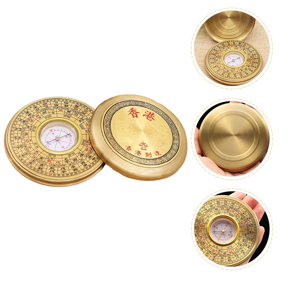 WEUVEB Pocket Watch Compass with Acrylic and Golden Finish for ...