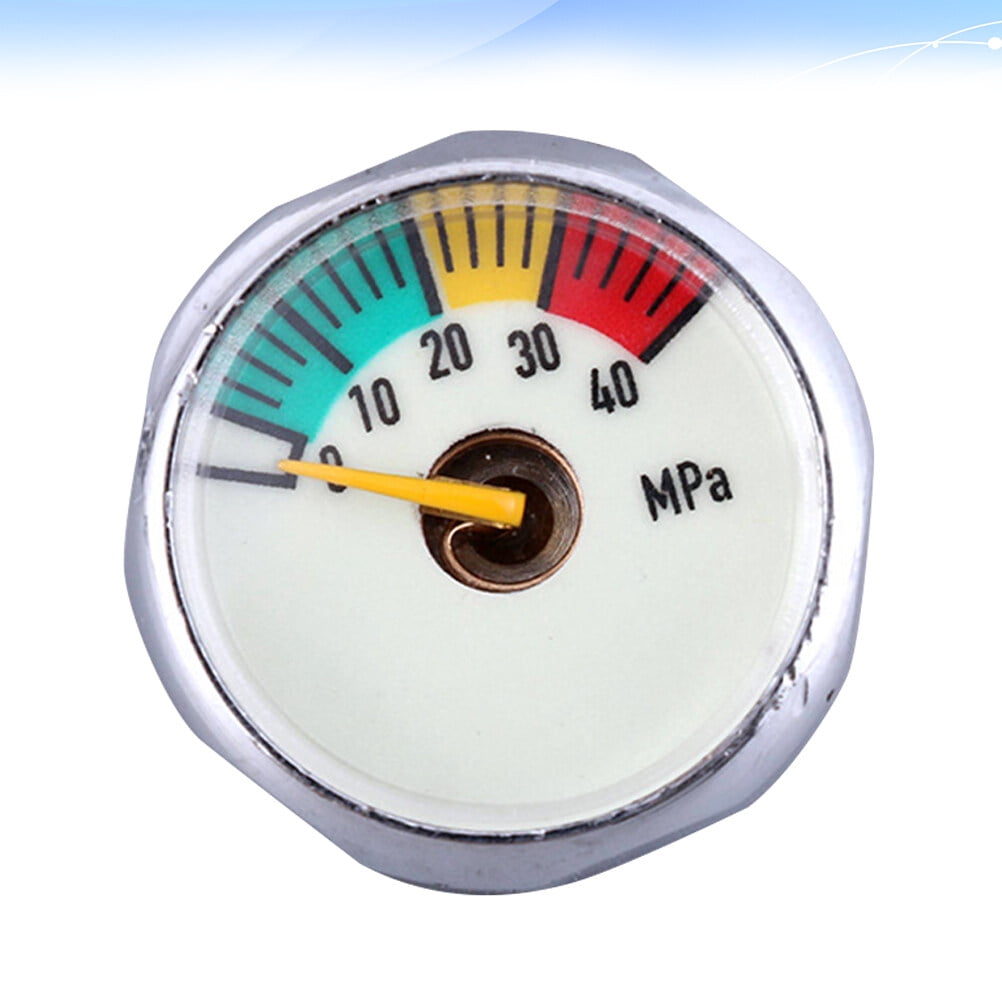 WEUVEB Iron Material Pressure Barometer with Clear Dial for Oxygen Tank ...