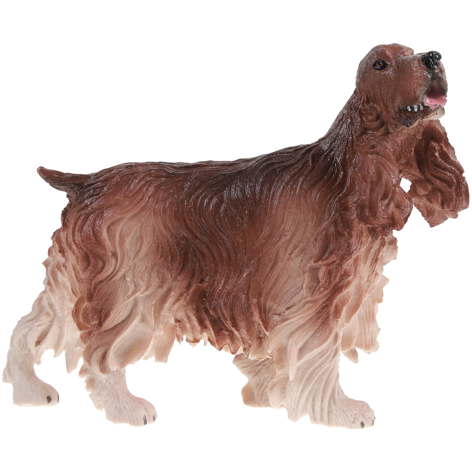 WEUVEB Realistic Brown Dog Figurine Made of Plastic for Tabletop and ...