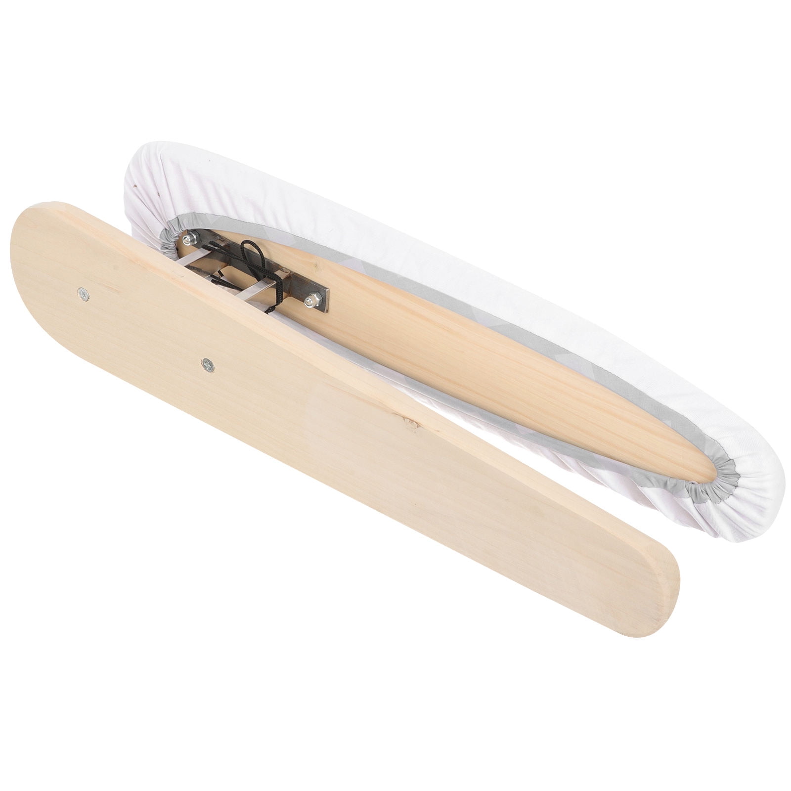 WEUVEB Rectangular Compact Ironing Board 55x14in White Wood Cloth 1Pack ...