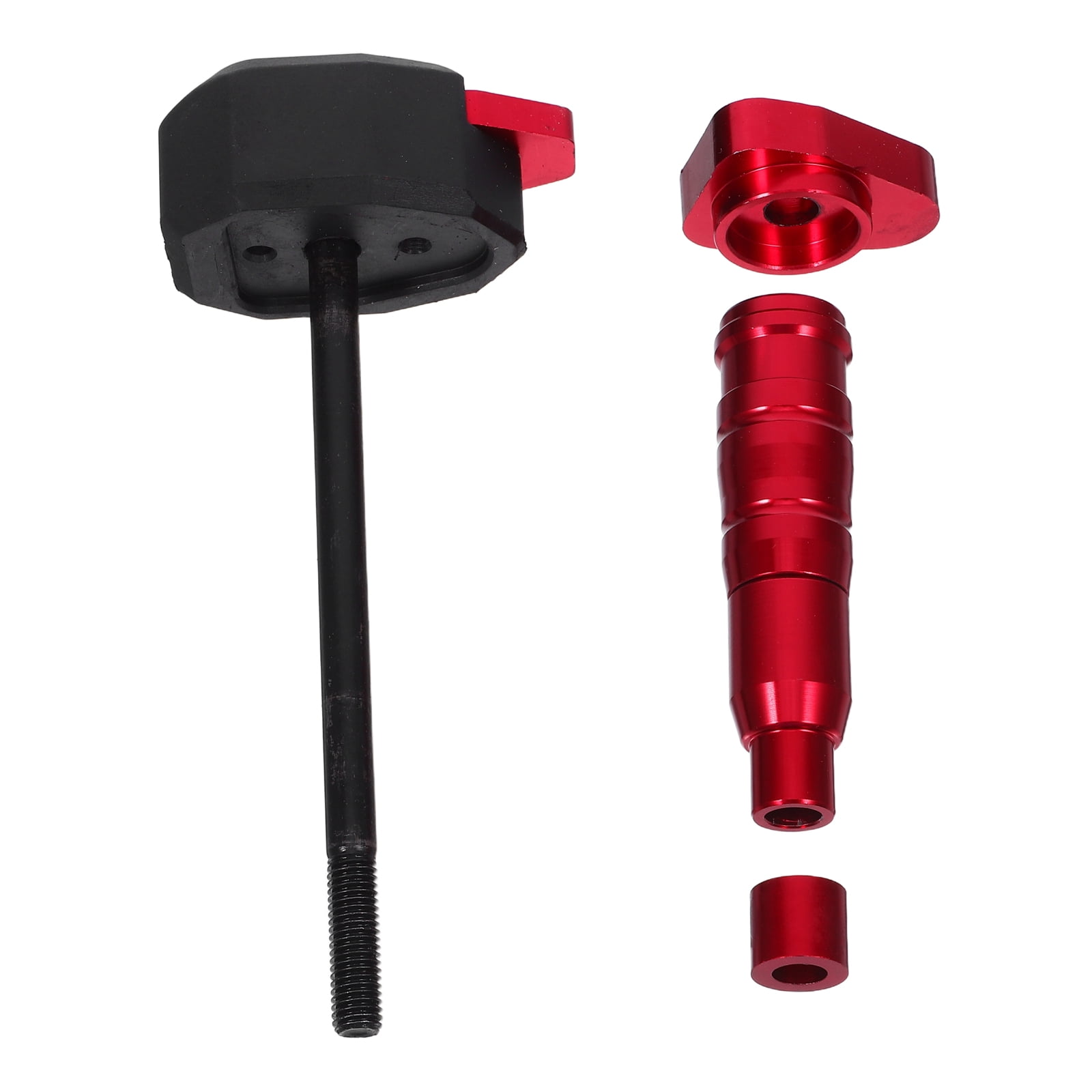 WEUVEB Red Aluminum Frame Slider Motorcycle Protector with Vibration ...