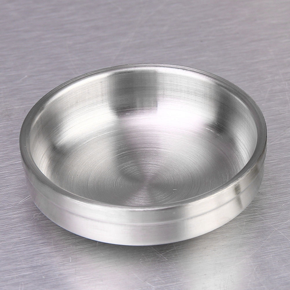 WEUVEB Silver Stainless Steel Seasoning Plate for Home Use and ...