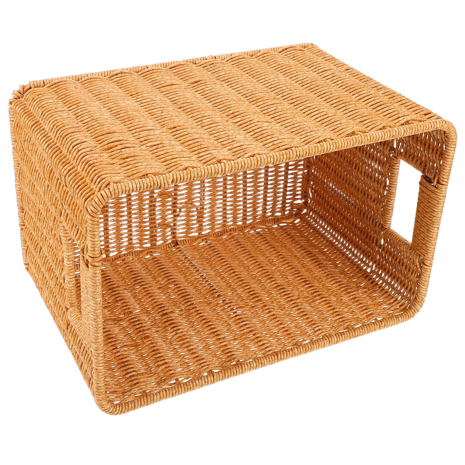 WEUVEB Rustic Storage Baskets Crafted from Plastic for Space Saving in ...