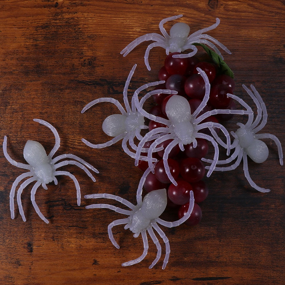 WEUVEB Shining Spider 20Set Luminous Party Decoration with Realistic ...