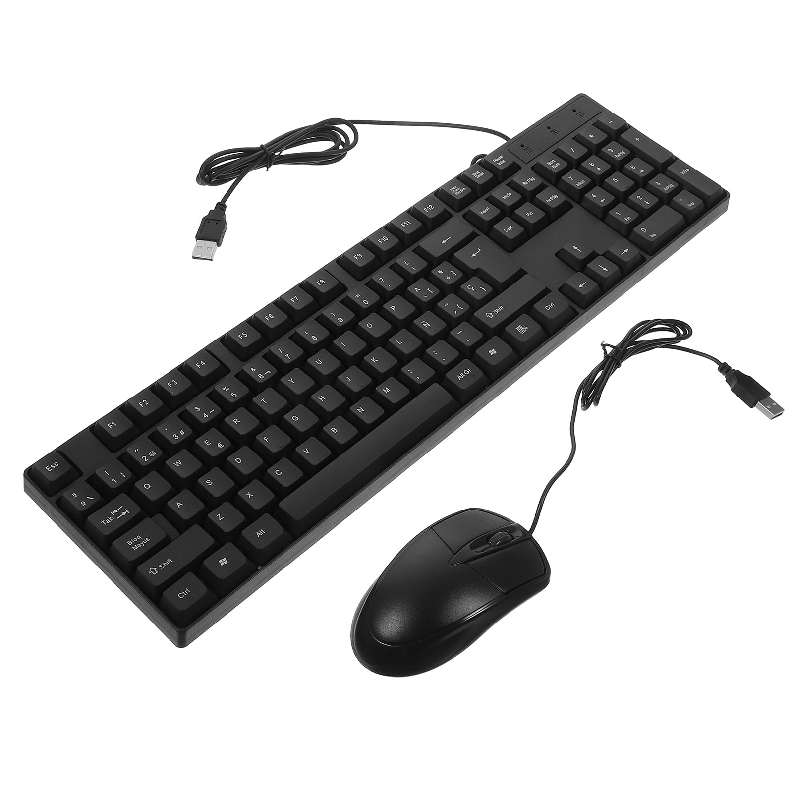 WEUVEB Silent Keyboard And Mouse 1 Set Black Abs For Stable Typing In ...