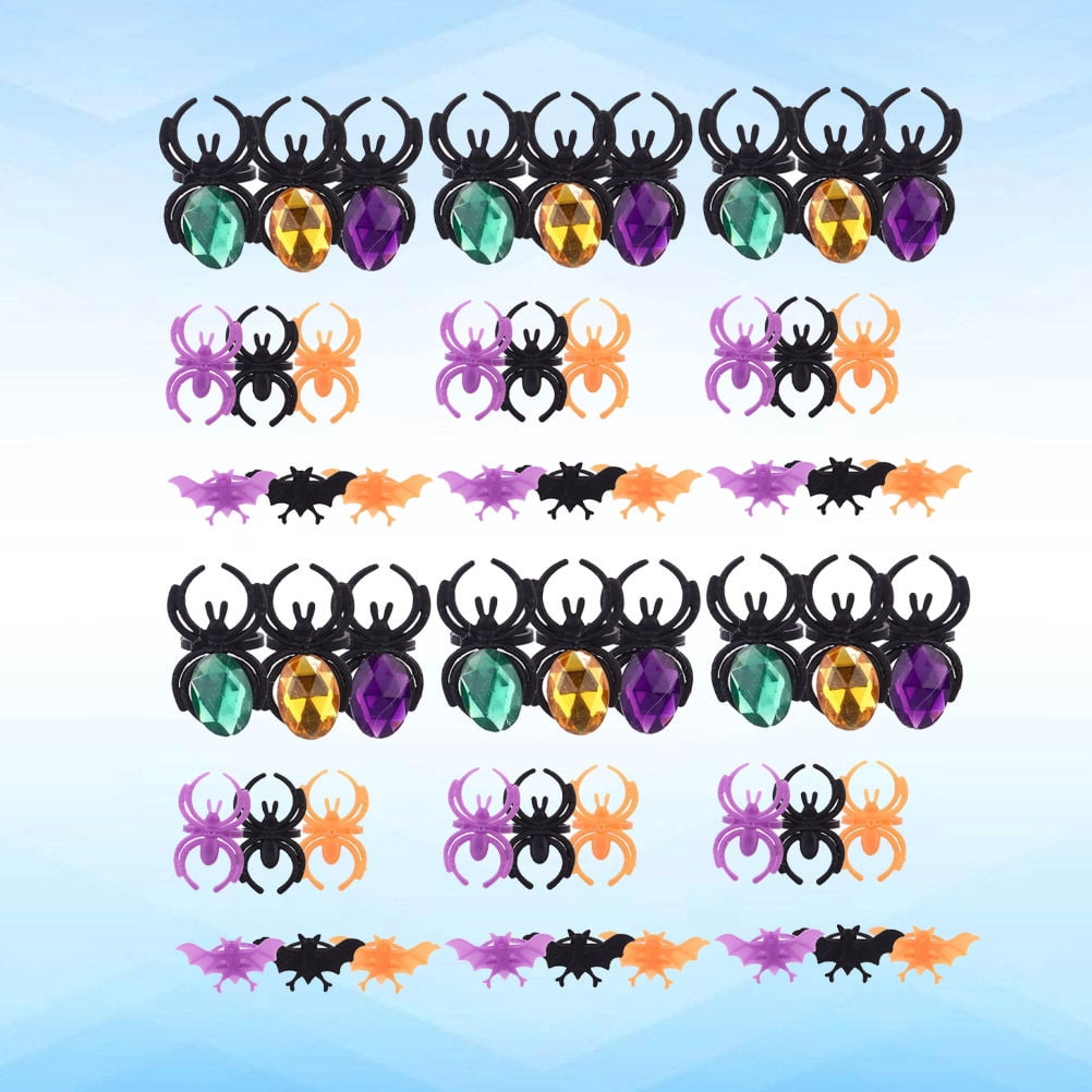 WEUVEB Design Spider Web Rings Set for Kids Toddlers Party Favors by ...