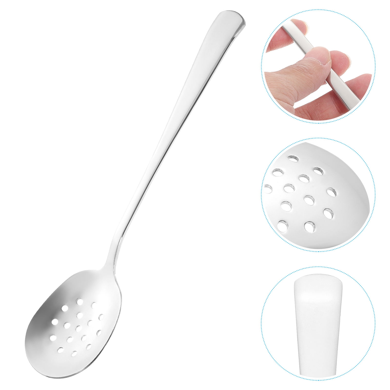 WEUVEB Stainless Pasta Spoon Silver for Serving Food at Restaurants ...