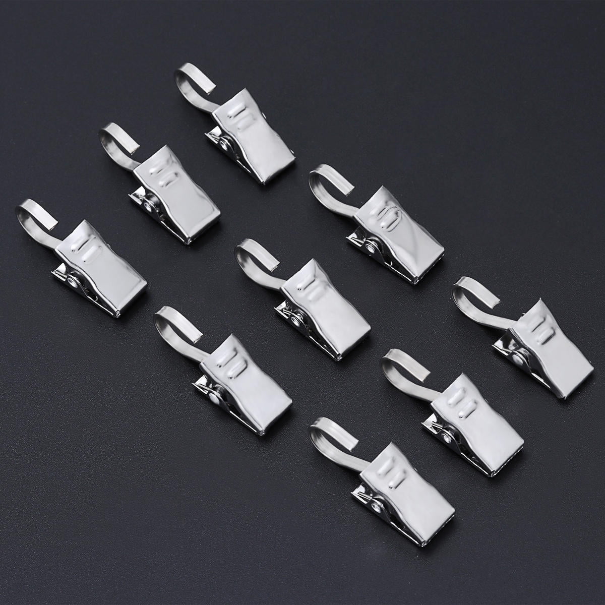 WEUVEB Shower Curtain Clamp Silver 60Pcs 1.3X0.7X0.4In - Walmart.com