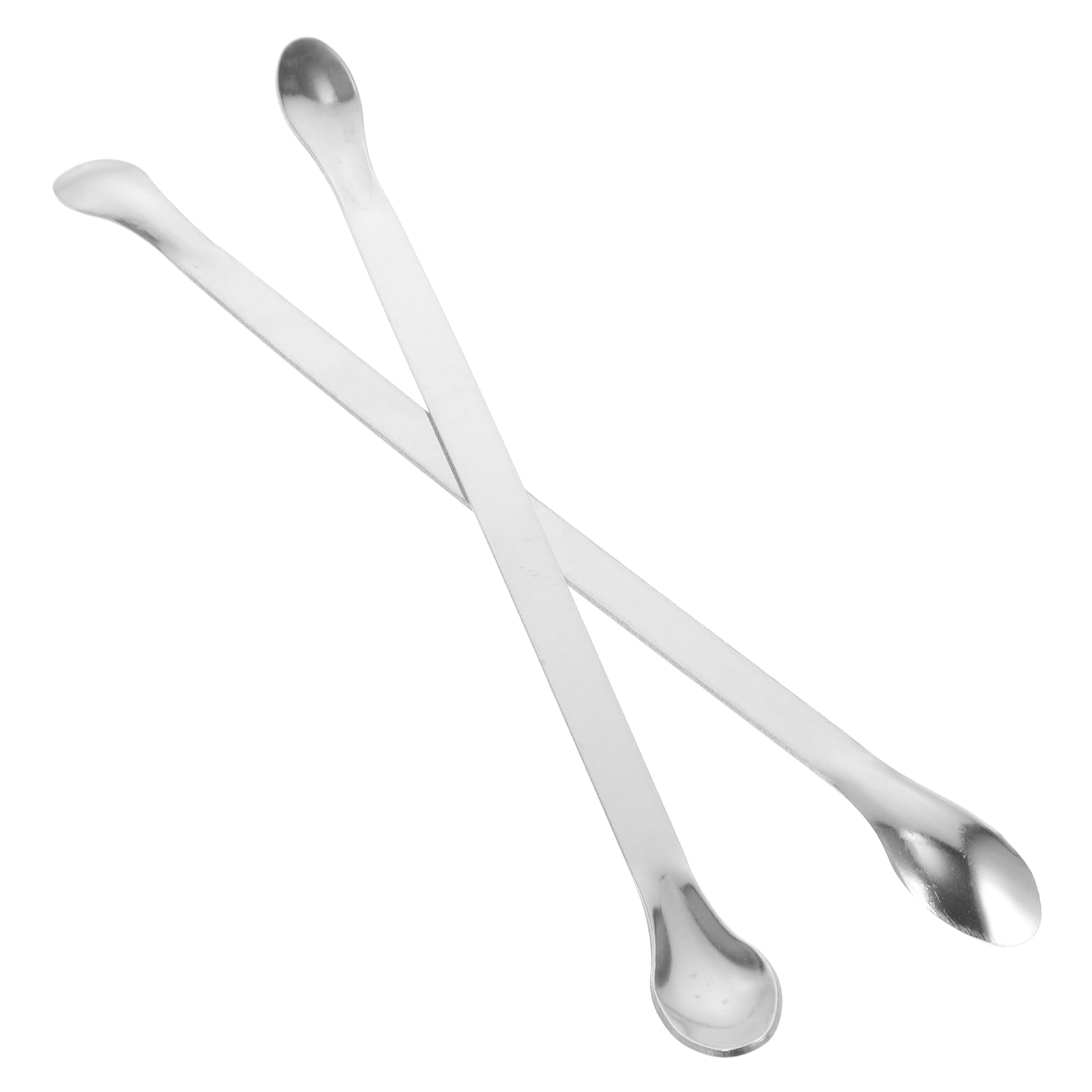 WEUVEB Stainless Steel Lab Equipment 2Pcs Flat Measuring Spoon For Home ...