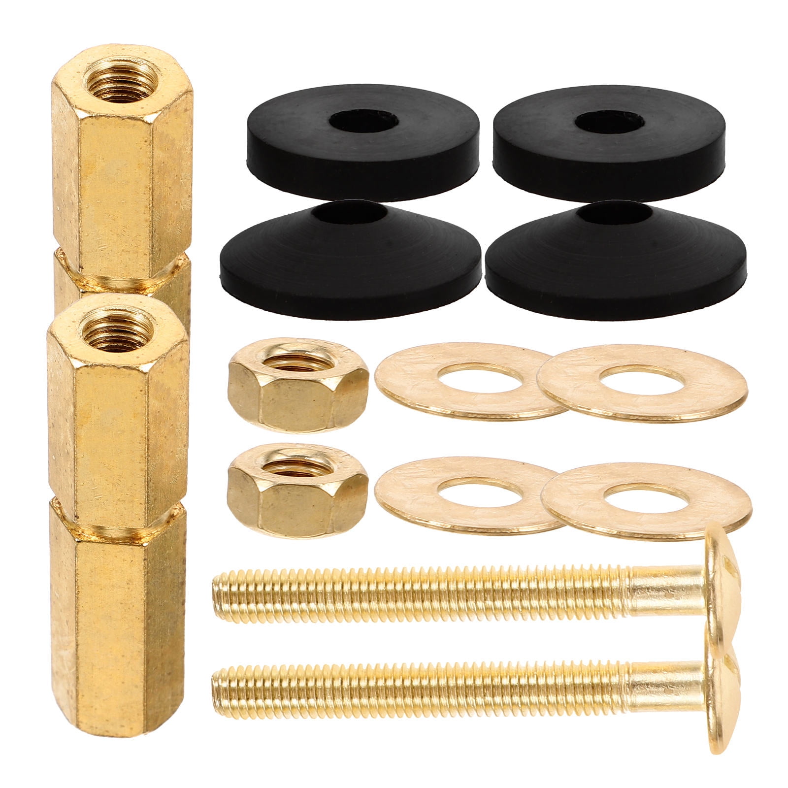 WEUVEB Toilet Tank Screws Replacement Kit 1 Set with Rubber Washers for ...
