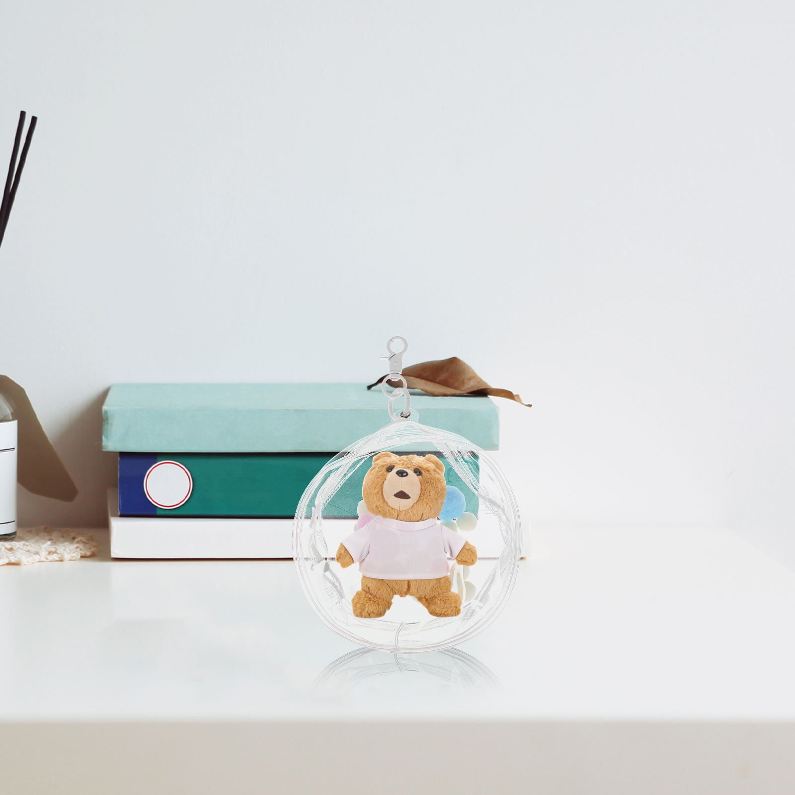 WEUVEB Mini Clear Pouch Keychain for Anime Figures Display 1 Set ...