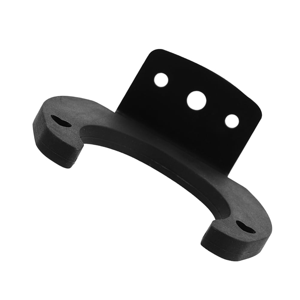 WEUVEB Wall Microphone Hook Stand Black with Protective Silicone Slot ...