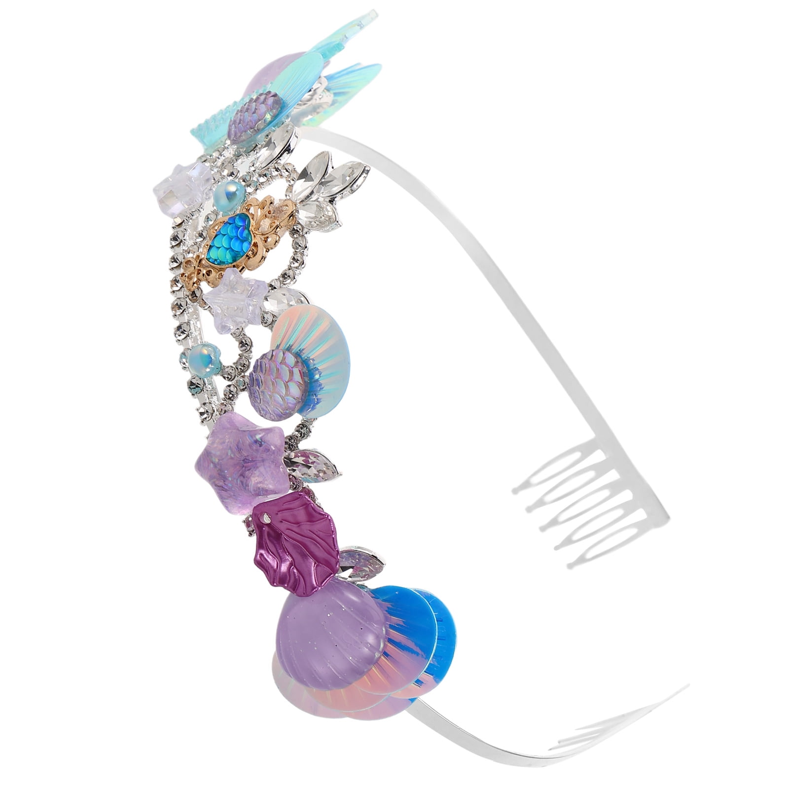 WEUVEB seashell crown ocean themed headband multi 1Pack easy to wear ...