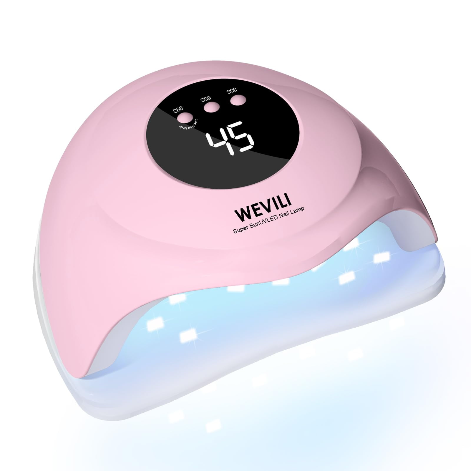 WEVILI UV LED Nail Lamp, 72W Nail Dryer for Gel Polish with 24 LED ...