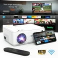 WEWATCH V10 Portable Projector 1080P, 8500 Lumens Mini WiFi Projector ...