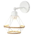 WEXOPE Industrial Style Loft Wall Lamp with Rope Design, Plug - in ...