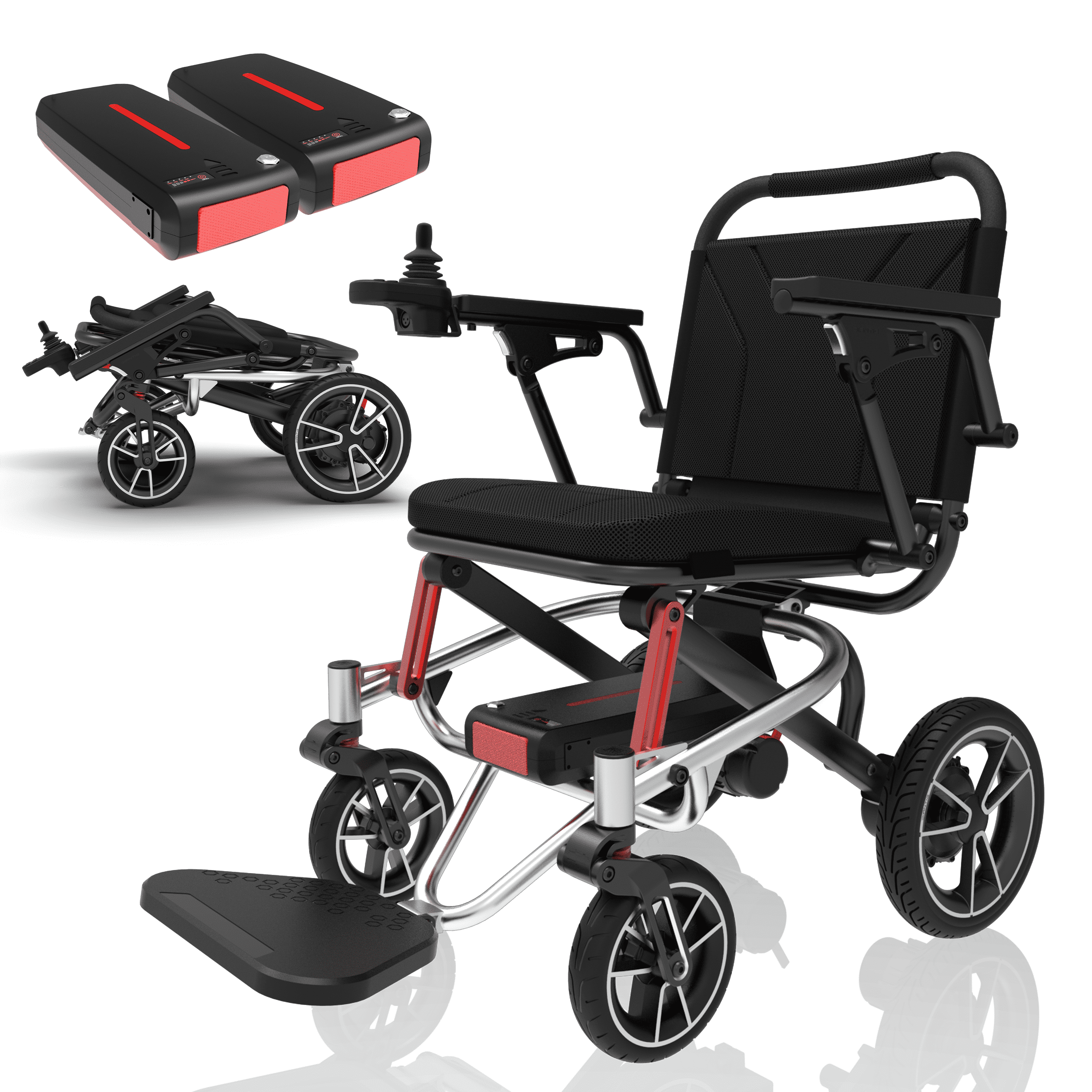 WEYRAL Ultra-Lightweight Electric Wheelchair, 24 Miles Long Range ...