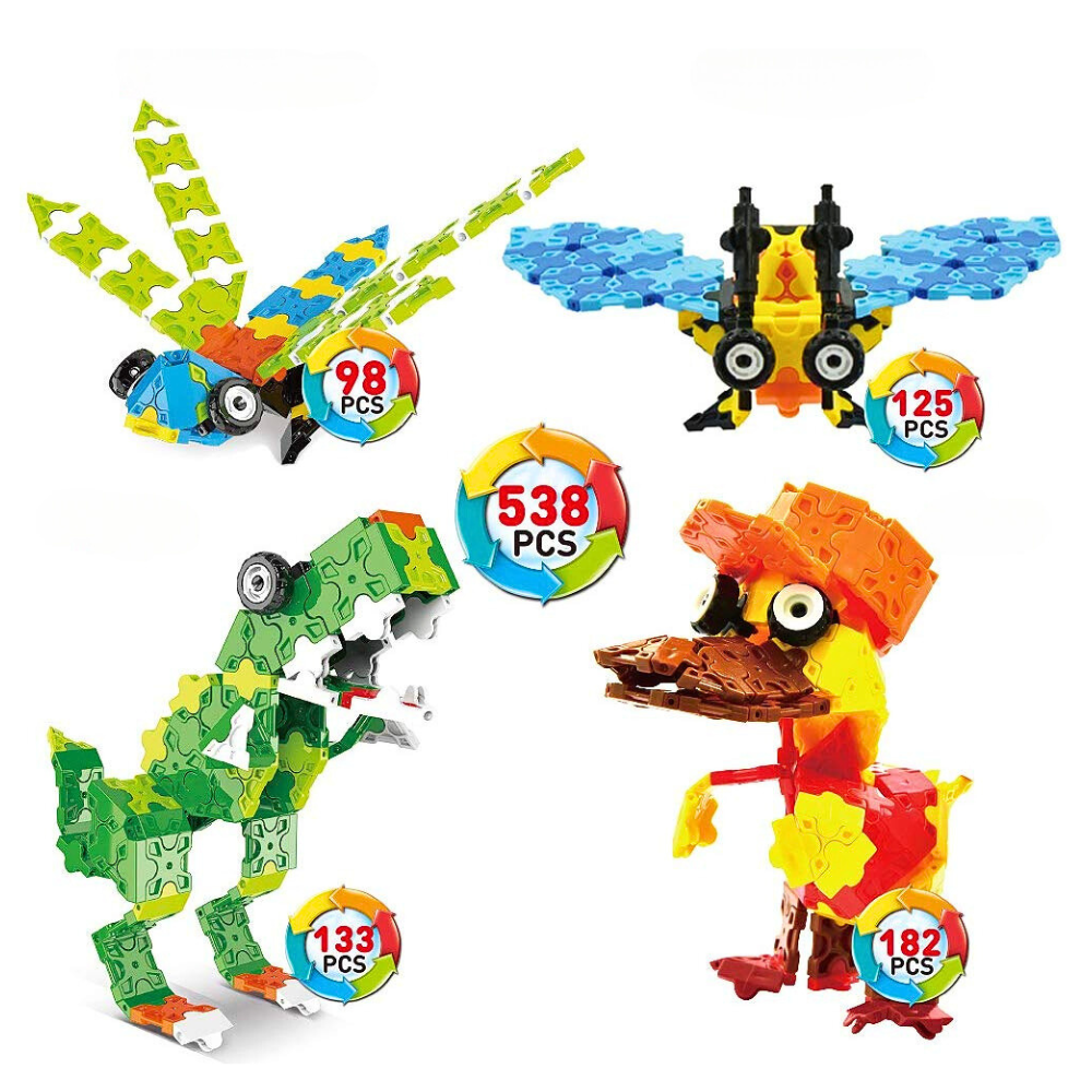 WEofferwhatYOUwant 1-Piece Flatblocks Insects and More Plastic 3D ...