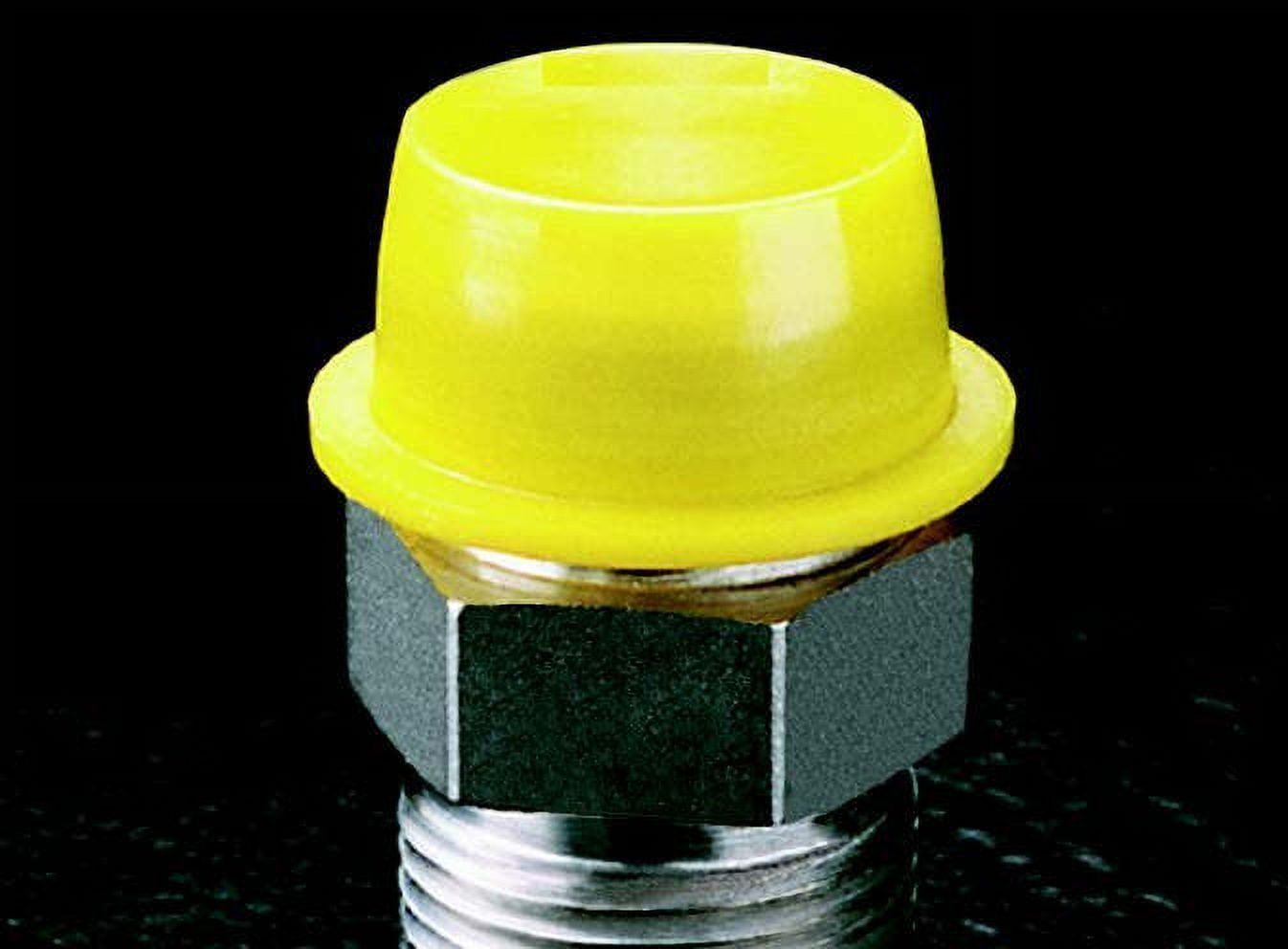 WF-5 Tapered Yellow Caps & Plugs with Wide, Thick Flanges - Walmart.com