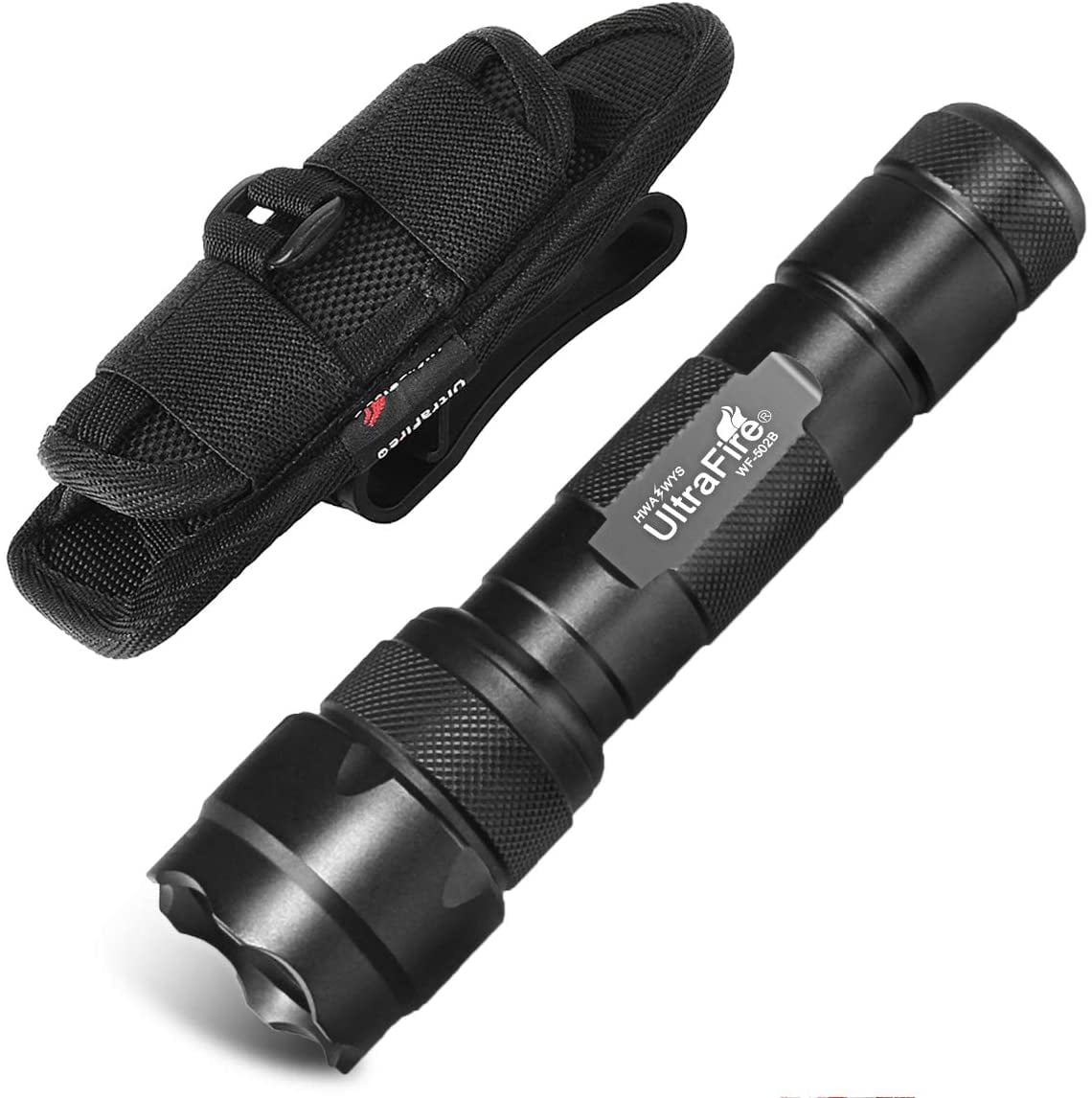 WF-502B Single Mode Flashlight with Holster,1000 Lumen Mini Tactical ...