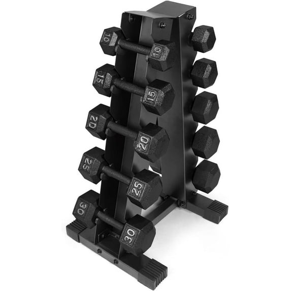 WF Athletic Supply 200Lb Dumbbell Set, 10-30Lb Dumbbell Set with A ...