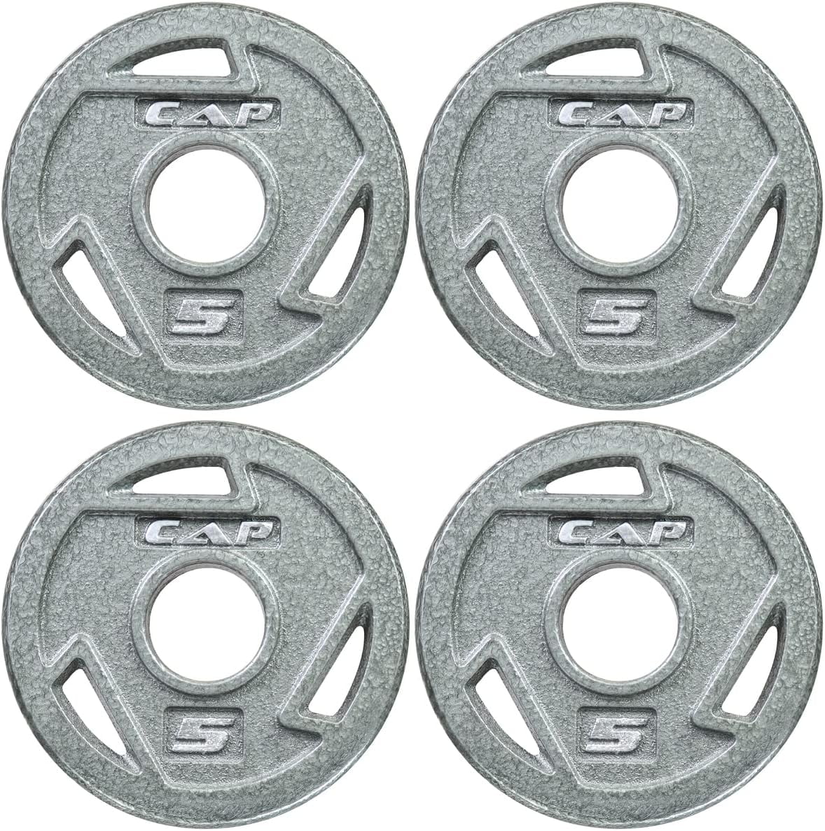 WF Athletic Supply Cast Iron 2-Inch Olympic Grip Plate for Strength ...