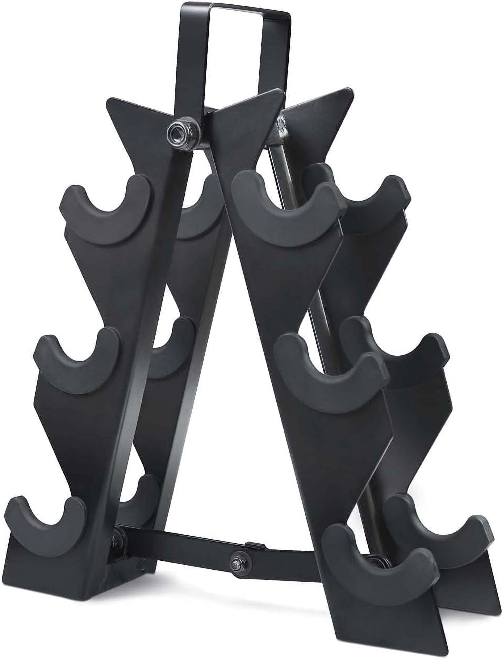 WF Athletic Supply Heavy Duty A-Frame Dumbbell Storage Rack, Steel ...