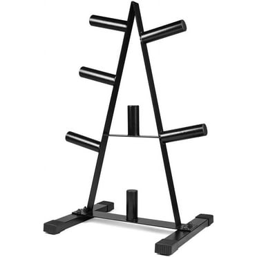 Yaheetech Heavy Duty Olympic Bar Holder Metal Storage Tree Stand Rack ...