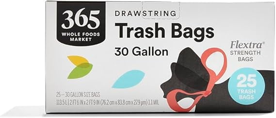 WF Flexible Drawstring Trash Bags 30GL, 25 Count - Walmart.com