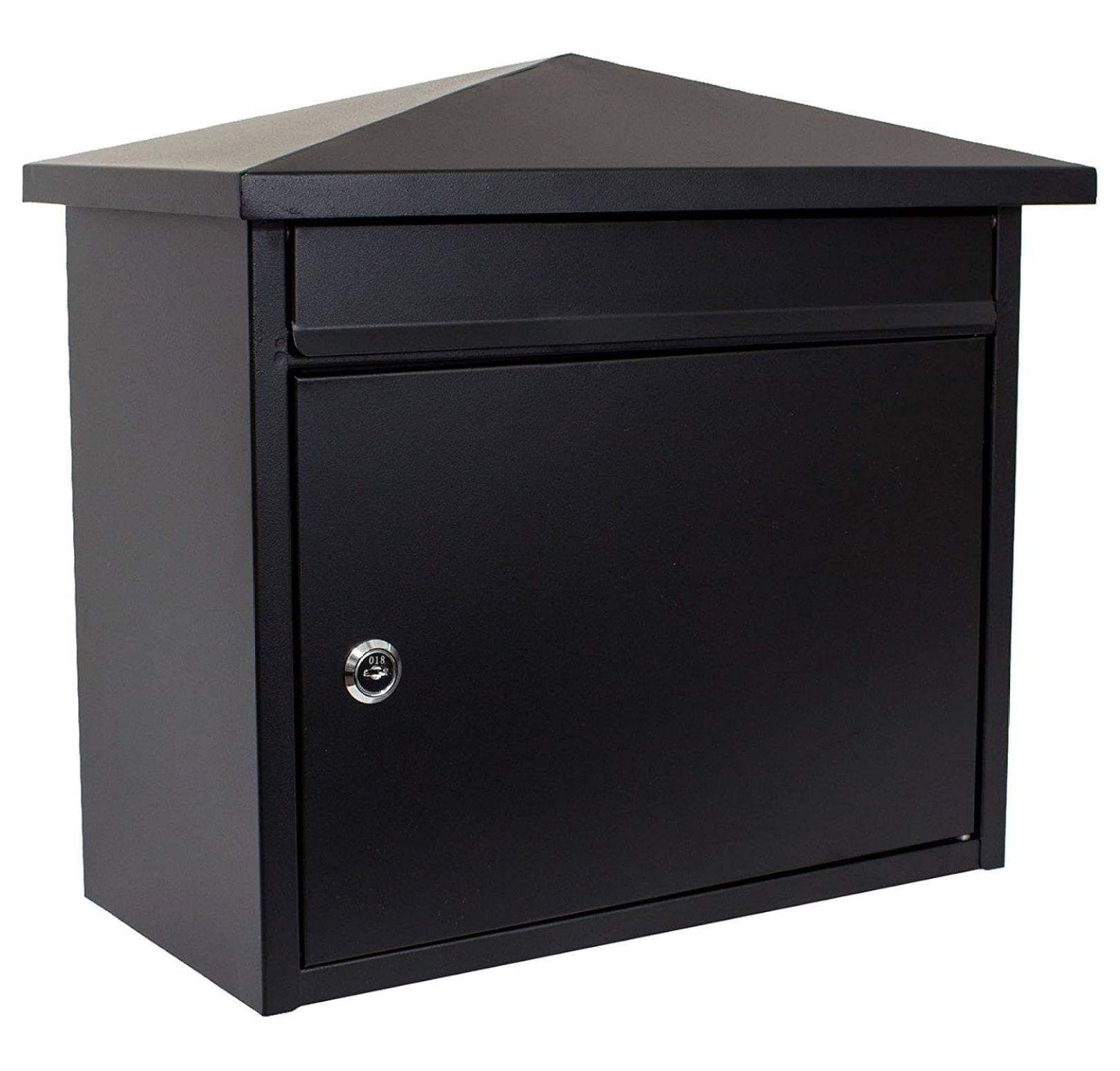 WF-PM14 Summit Wall Mount Rectangular Locking Mailbox, Black - Walmart.com