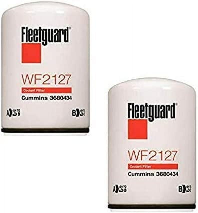 WF2127 Fleetguard Water Coolant Filter Pack of 2 - Walmart.com