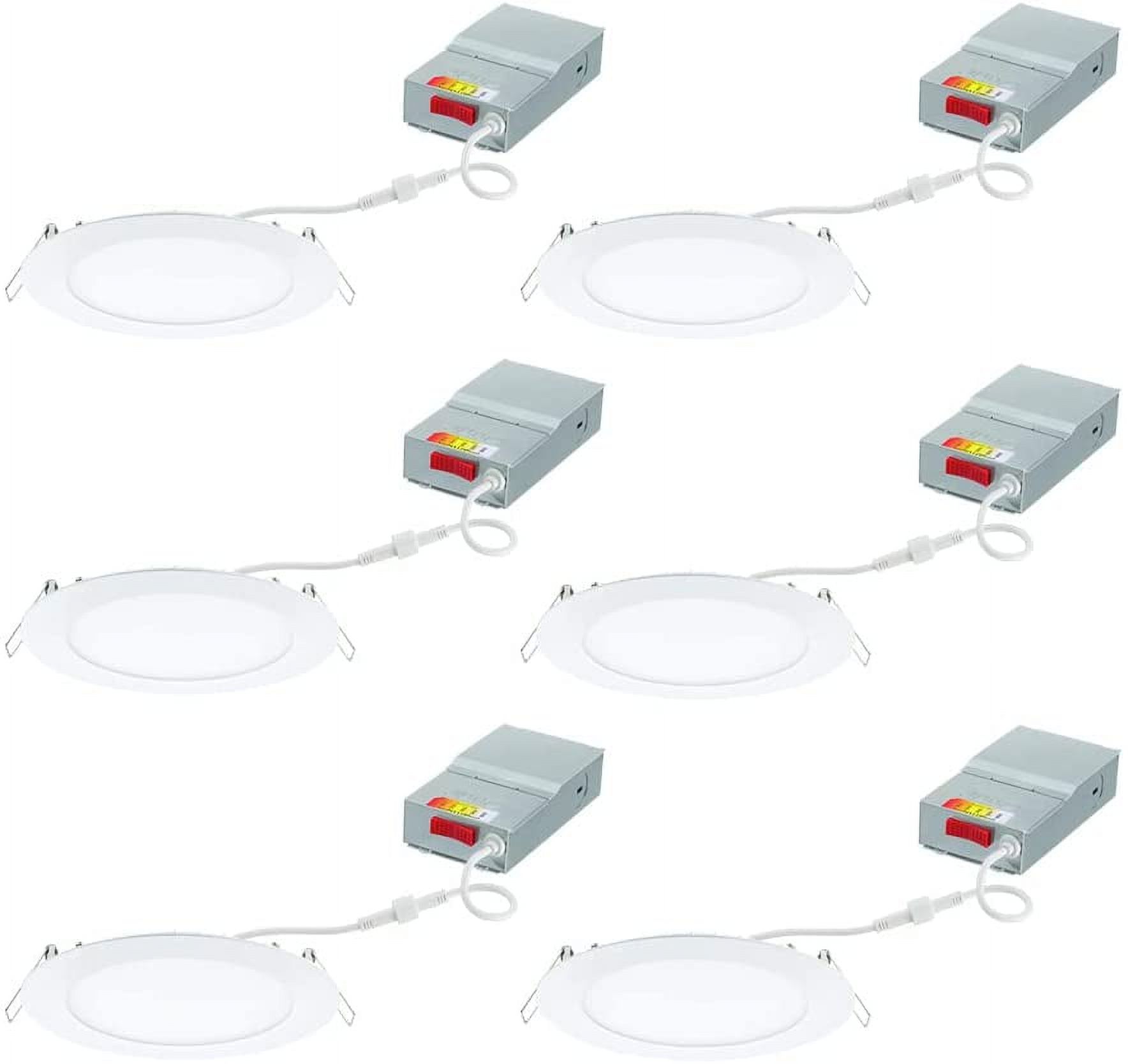 WF6 SWW5 90CRI CP6 MW M2 Round LED LED Wafer Downlight, 120 Volts ...