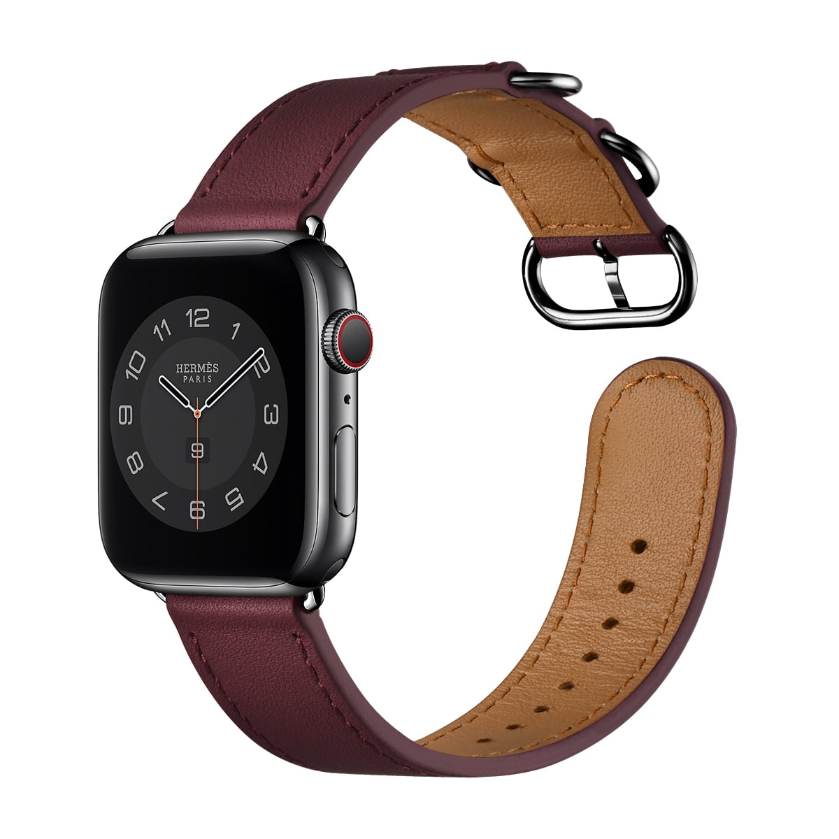 WFEAGL Apple Watch Band Genuine Leather iWatch Replacement Strap 42mm ...