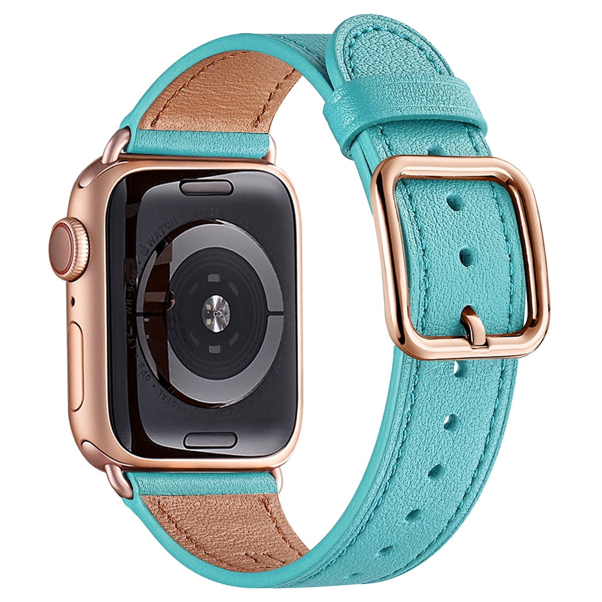 WFEAGL Genuine Leather iwatch Band for iWatch Series 38mm 40mm 41mm ...