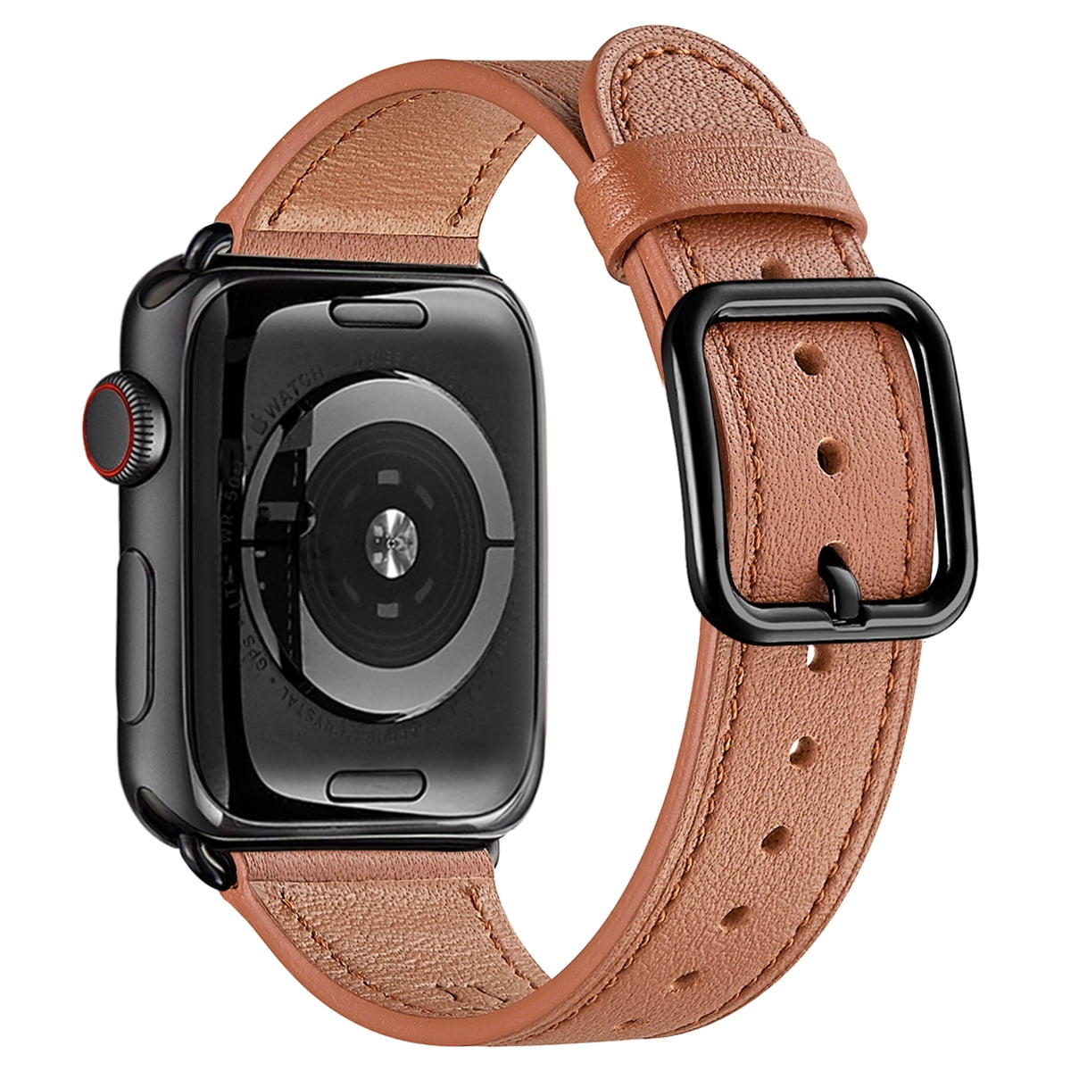 WFEAGL Genuine Leather iwatch Band for iWatch Series 42mm 44mm 45mm ...