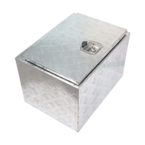 WFLNHB 24 inch Aluminum Organizer Stainless Steel Trailer Lock Tool Box ...