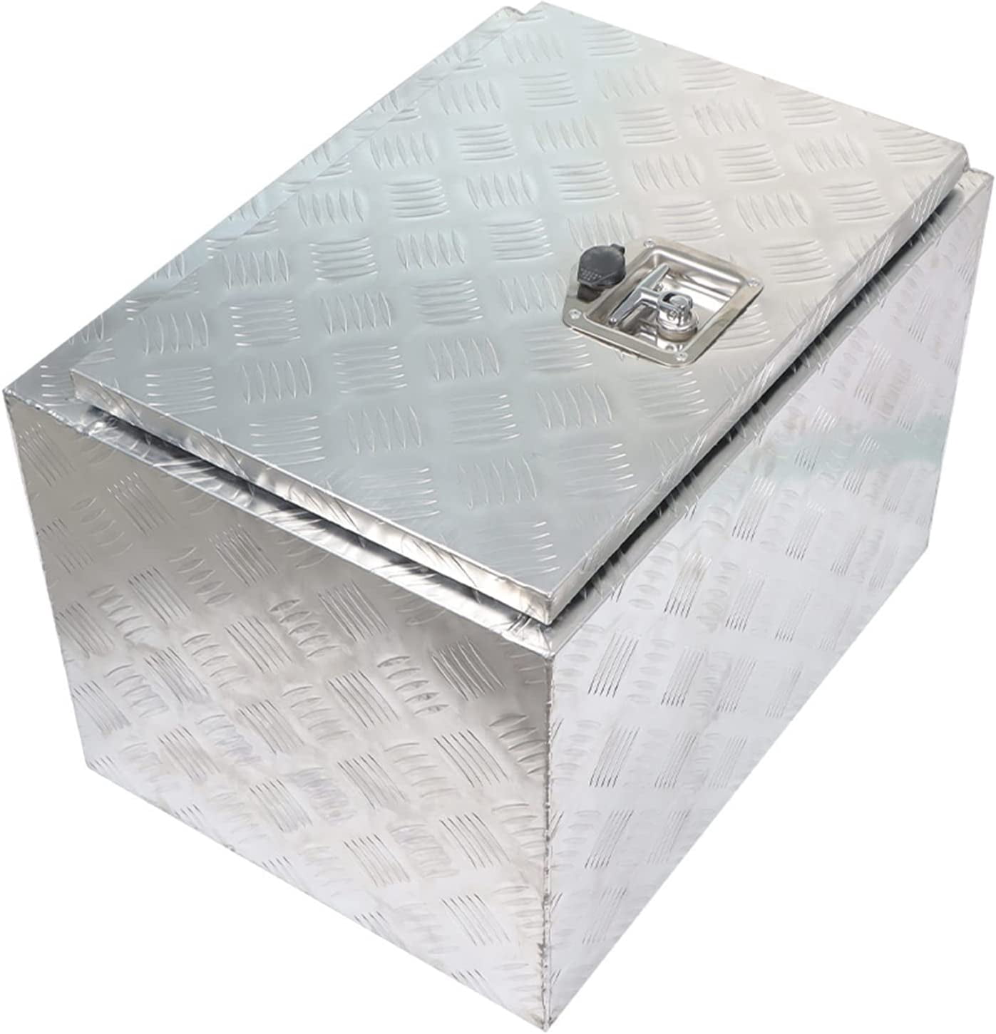 WFLNHB 24 inch Aluminum Organizer Stainless Steel Trailer Lock Tool Box ...