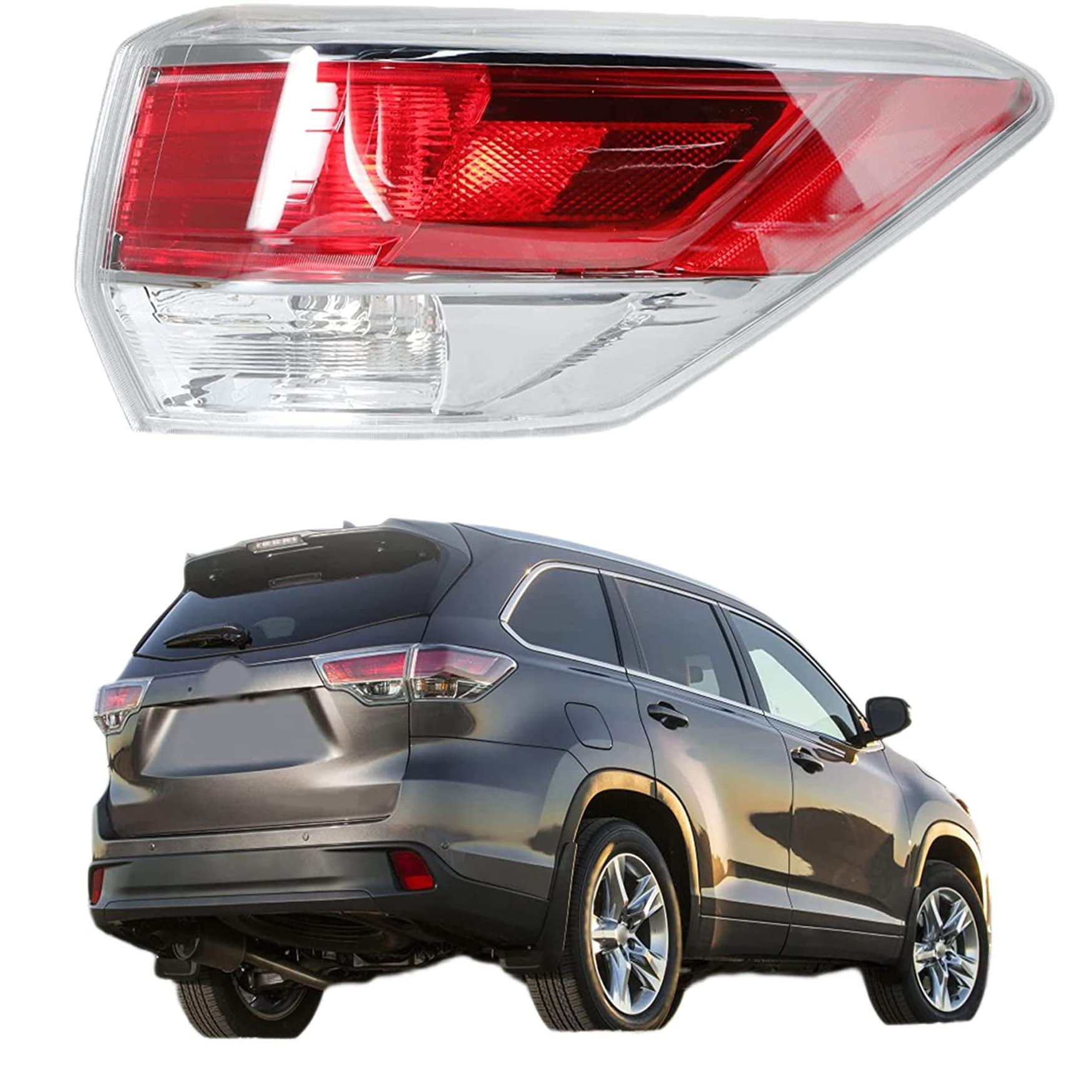 WFLNHB Right Side Outer CI30 Tail Light Assembly Replacement for Toyota ...