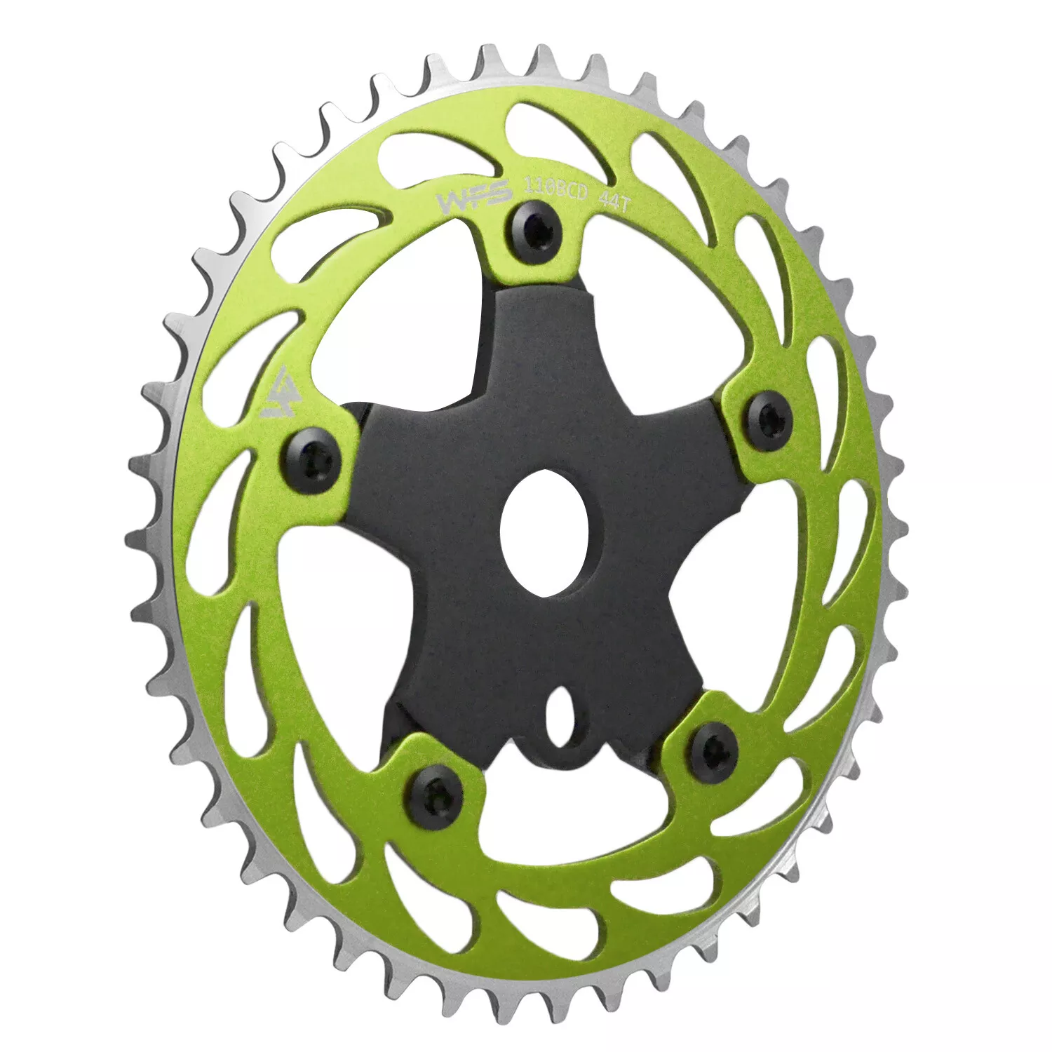 WFS Helix Chainring w/ Spider Sprocket 44T 1/8" 110mm Old School BMX ...
