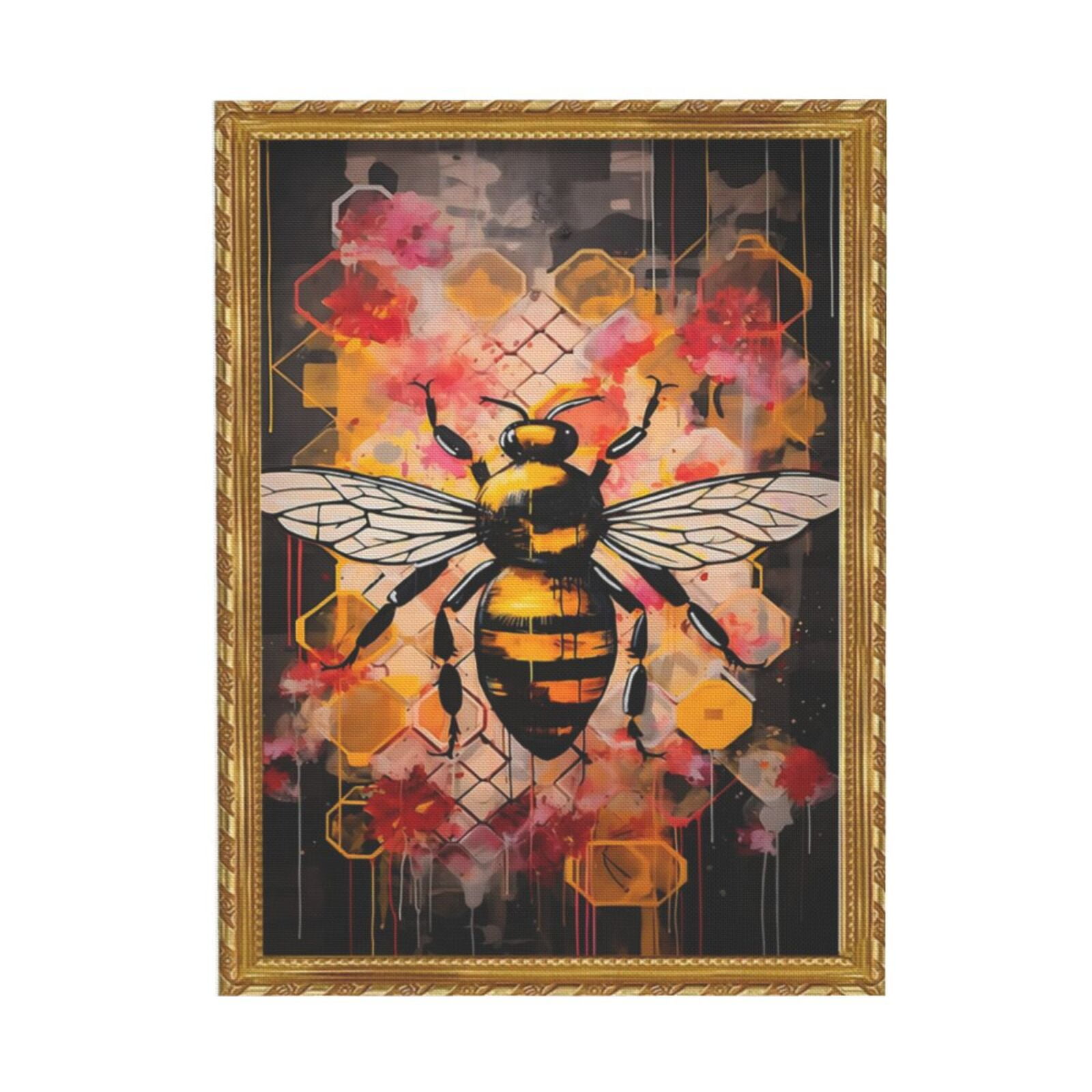 WFSposter Bumblebee Graffiti Wall Art, Honey Bee Graffiti Art Canvas,Street Graffiti Pop Artwork ...