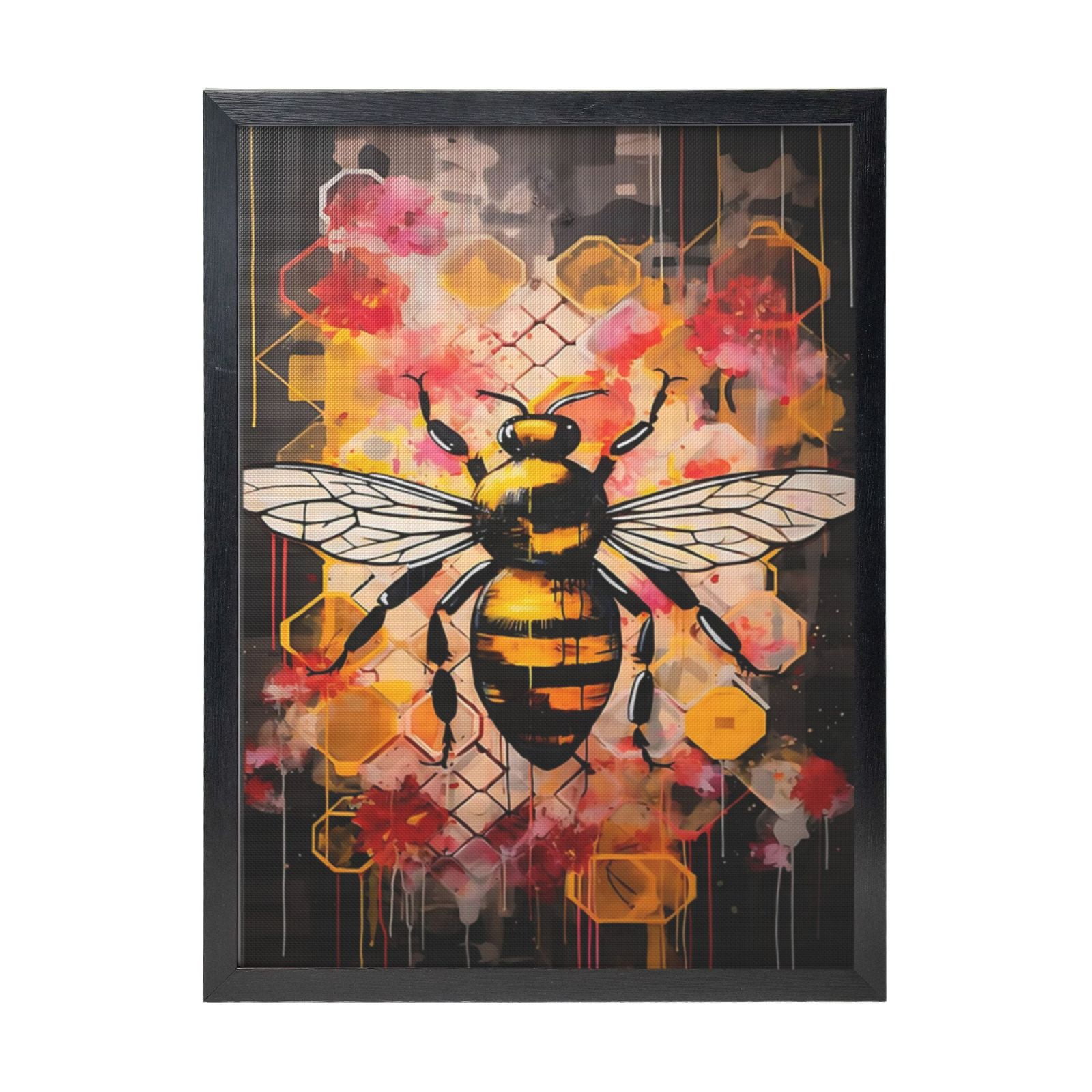 WFSposter Bumblebee Graffiti Wall Art, Honey Bee Graffiti Art Canvas,Street Graffiti Pop Artwork ...
