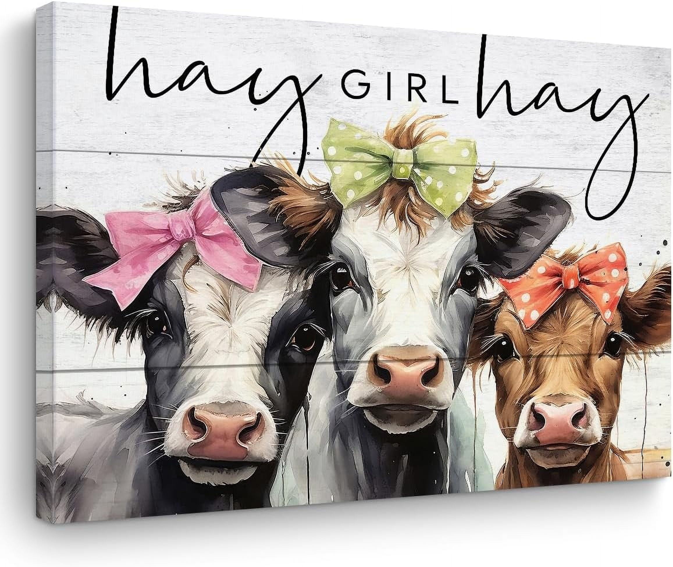 WFSposter Cow Pictures Wall Decor Farmhouse Wall Decor Cow Wall Art ...